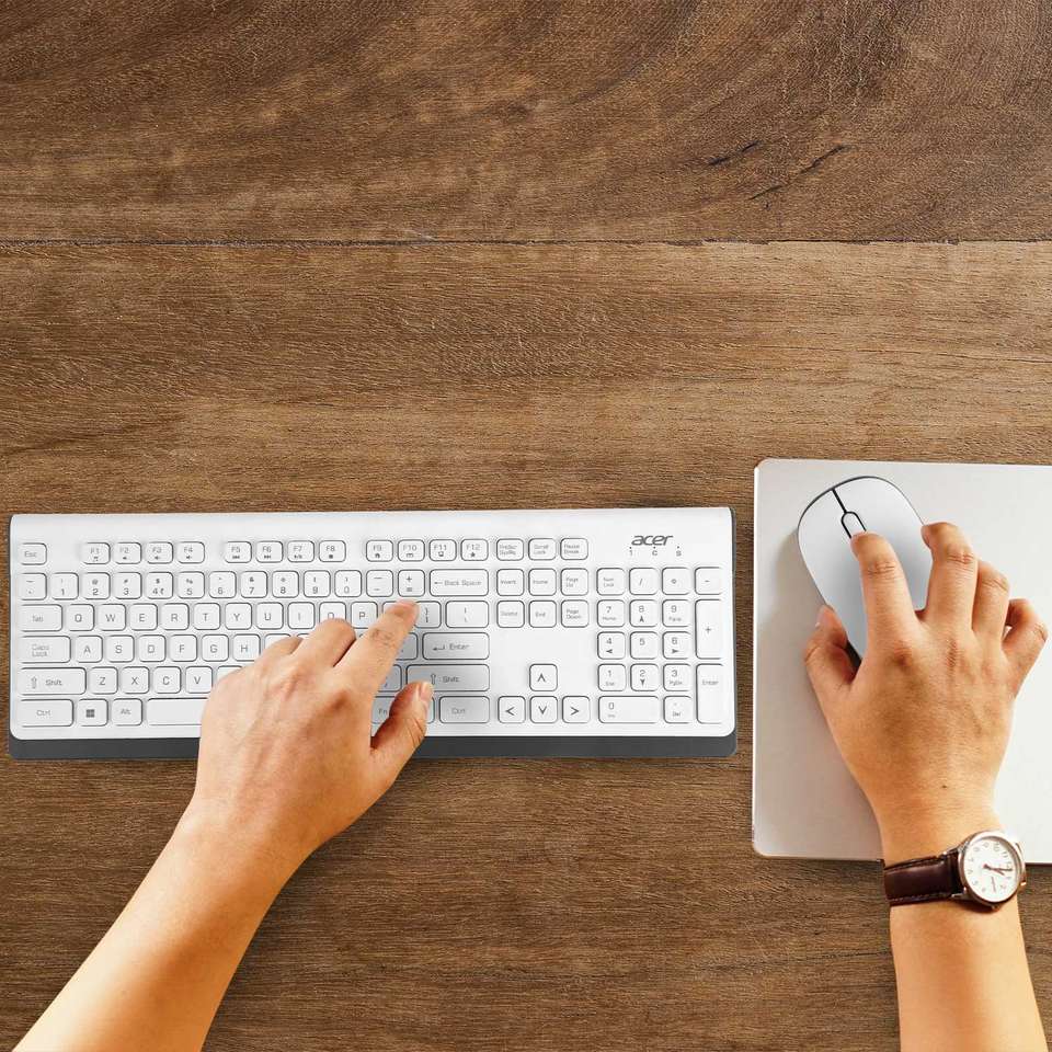 Acer ZC.A01SI.OWD Wireless Standard Multi-device Keyboard Compatible ...