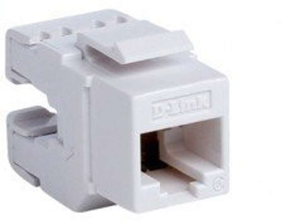 D-Link RJ45 CAT6E Lan I/O Keystone Jack, Gang Box, Single Port Face ...