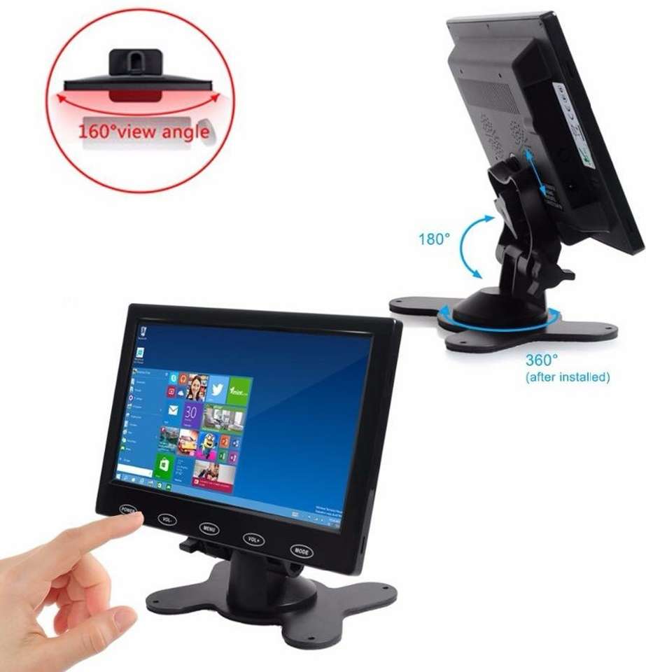 SP SHIELD PLUS 22.86 cm (9 inch) HD Monitor (SP 9" PORTABLE TFT LCD ...