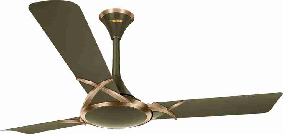 LUMINOUS Deltoid 1200mm 3 Blade Ceiling Fan (Magnet Grey) with 1 Year ...