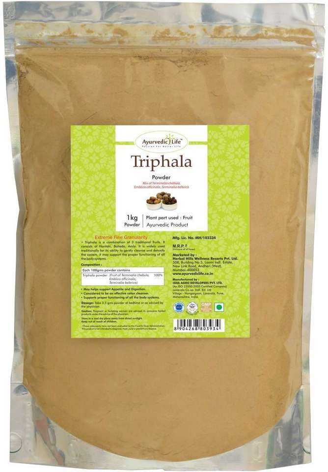 Ayurvedic Life Triphala Powder - 1 kg Price in India - Buy Ayurvedic ...