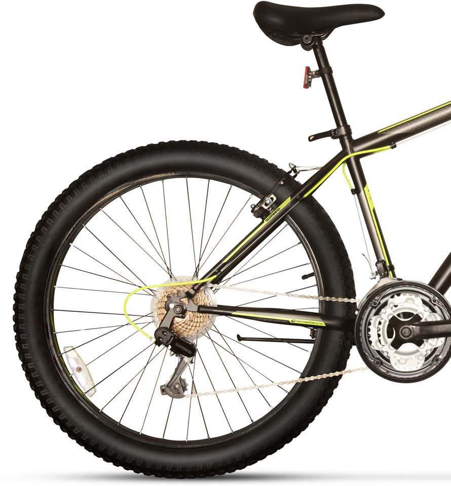 Huffy Region 3.0 Bike For Adults Black & Yellow 26 T (inch) Mountain ...