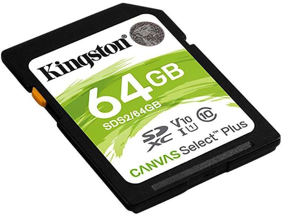 KINGSTON SDS2/64GBIN Canvas Select Plus 64 GB SDXC Class 10 100 MB/s ...