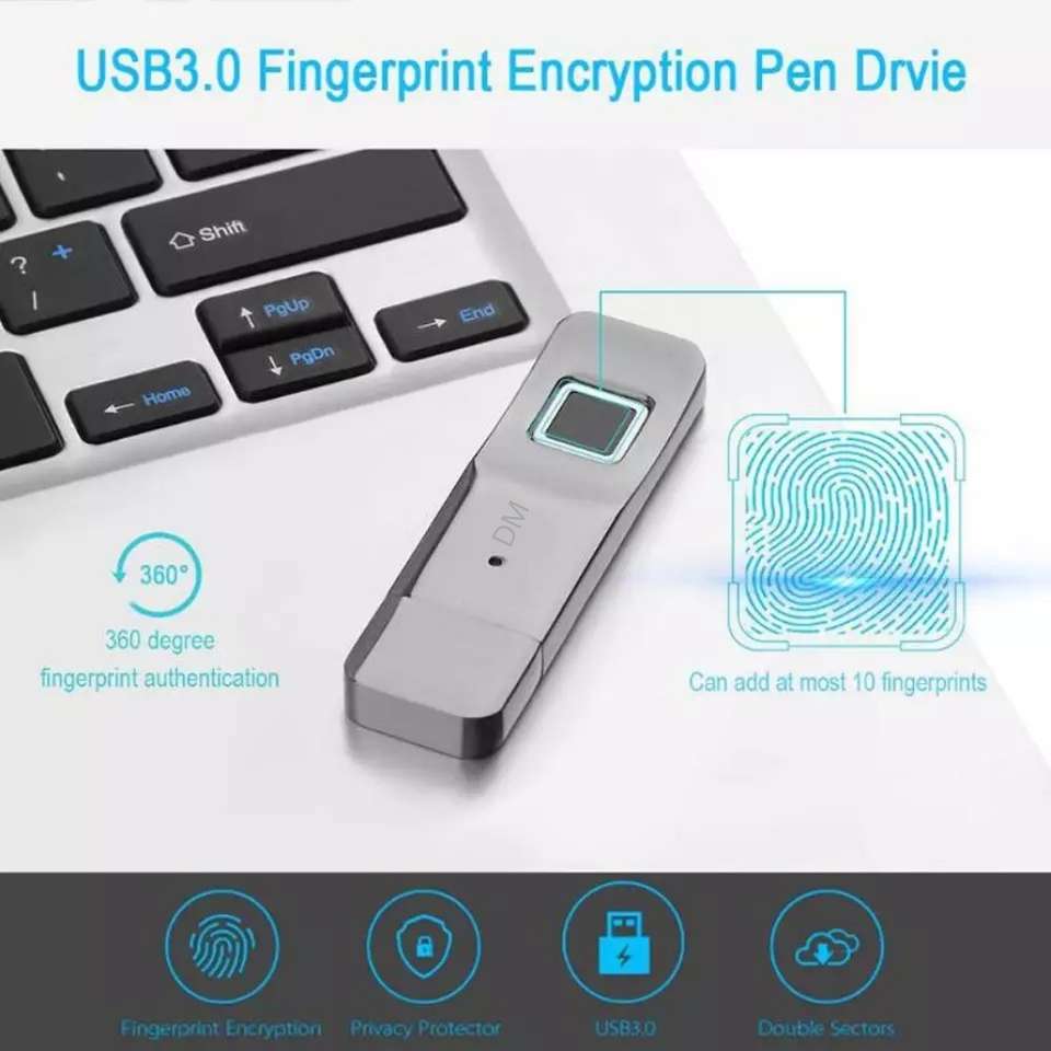 DM P1 32GB Fingerprint Encrypted Pendrive USB Flash Drive USB3.0 ...