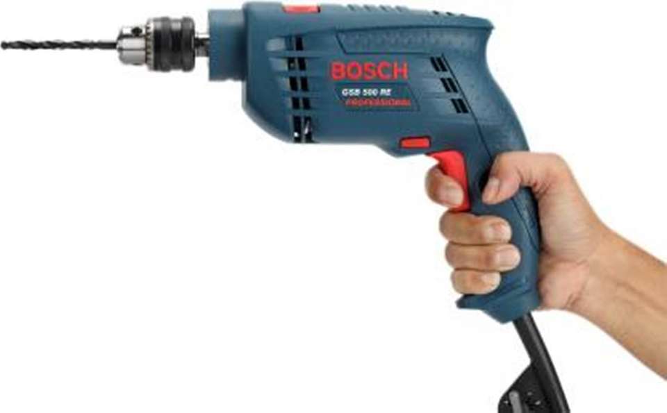 BOSCH 500 W power drill Machine Kit and Hand tool kit (92 Tools) Power ...