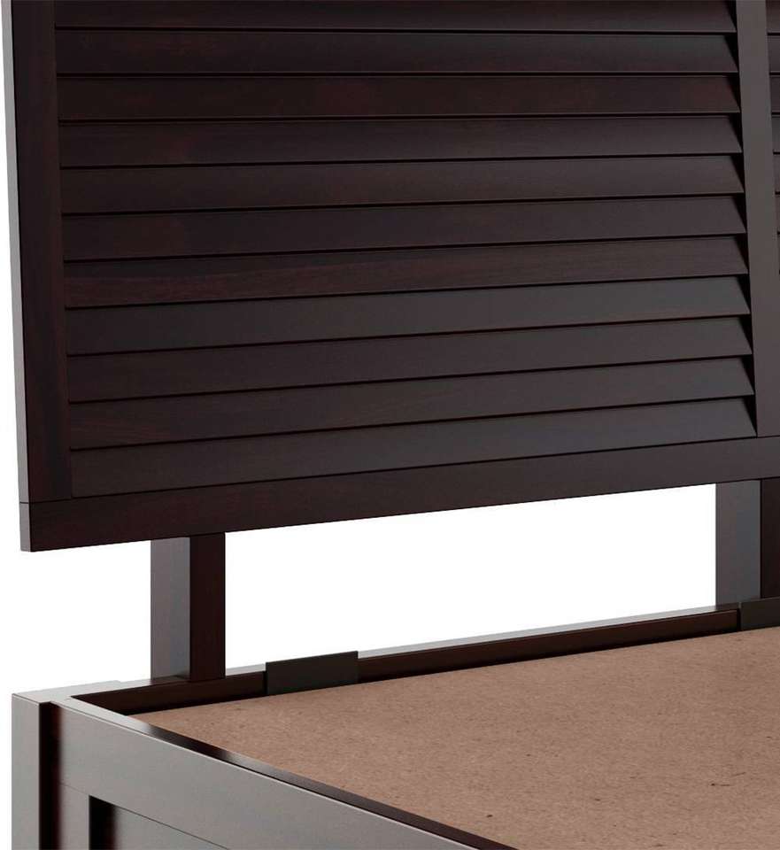 Urban Ladder Solid Wood Queen Box Bed, 208 cm x 160 cm (6.82 ft x 5.25 ...
