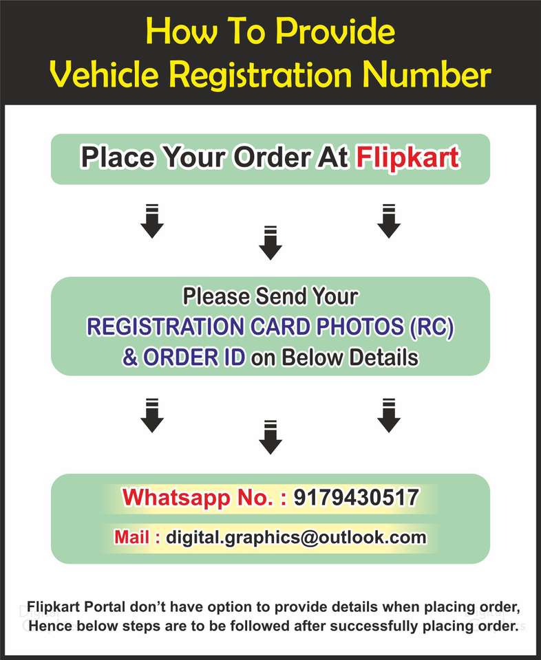 Digital Graphics Radium Number with Steel Plate Bike Number Plate Price ...