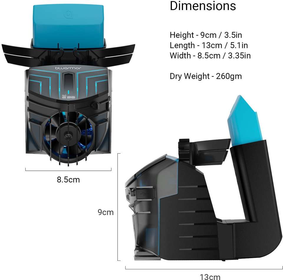 BluArmor BLU3 E20: Helmet Attachment That Provides Cooling, Dust ...