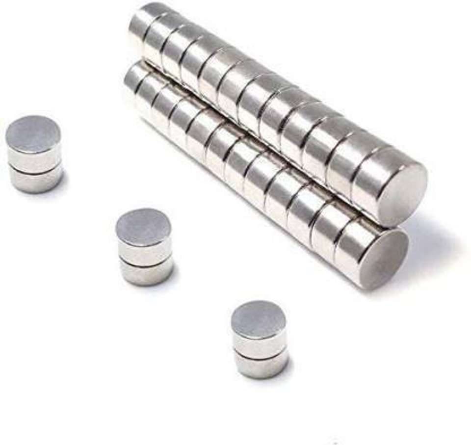 MAGTEK MAGTEK 50 Pieces of 8mm x 3mm Neodymium Magnets - N52 Disc ...