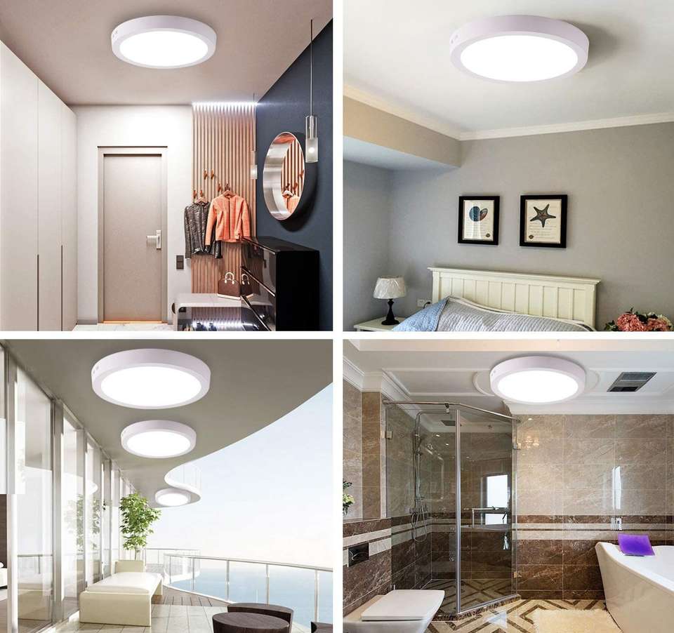 PSL 18W LED Round Surface Panel light (Size- 8 Inches) for False ...