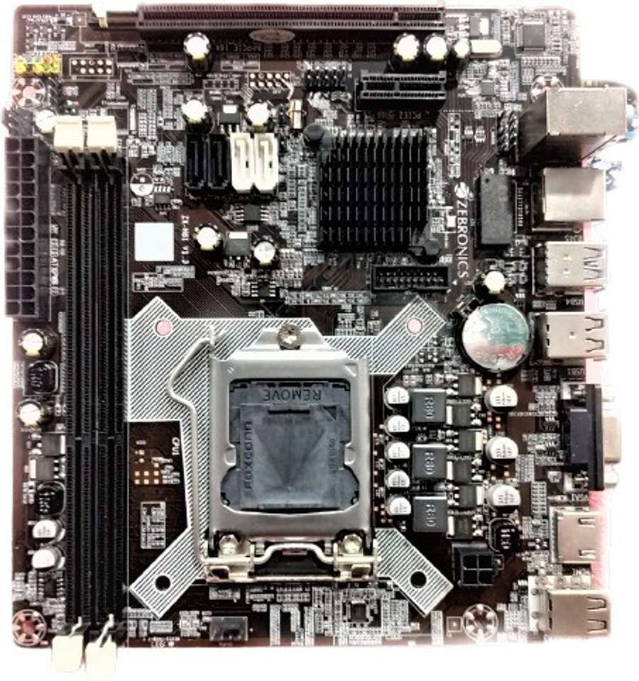 ZEBRONICS ZEB-H81 LGA 1150Socket Micro-ATX Intel H81 Express Chipset ...