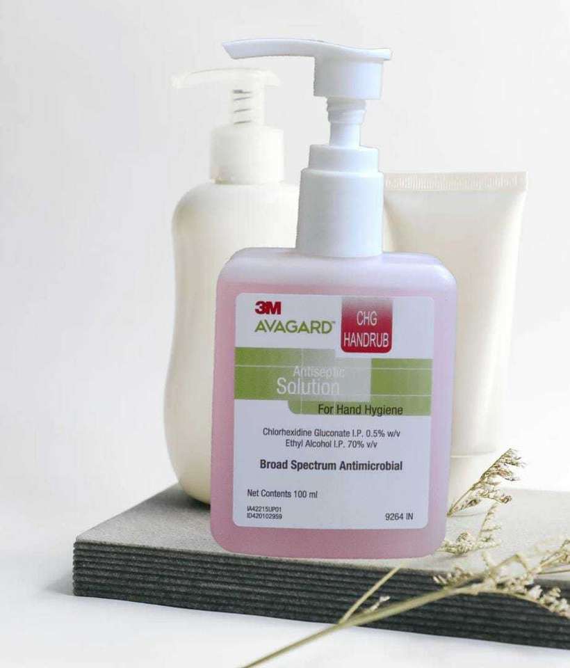 3M Avagard CHG HANDRUB ANTISEPTIC SOLUTION-100ML Hand Rub Bottle ...