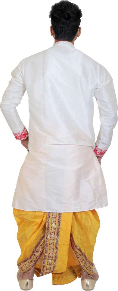 DHUTI HUB MAYUR PUCHHA DHUTI Solid Men Dhoti - Buy DHUTI HUB MAYUR ...
