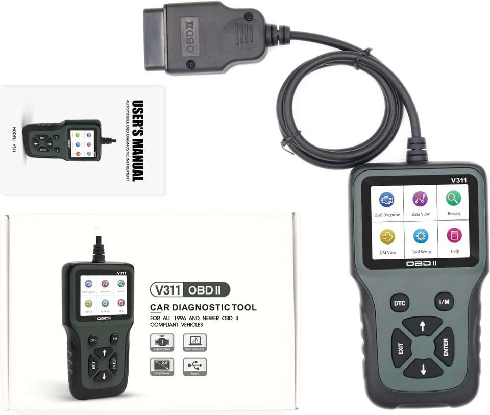 Oritool V311 OBD2 Scanner Engine Code Reader ODB2 Car Diagnostic Tool ...