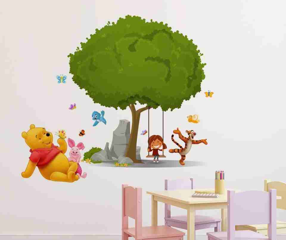 WALLSTICK 85 cm Wallstick ' Happy Joy animals' Wall Sticker (Vinyl, 85 ...