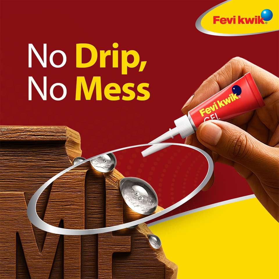 Pidilite Fevikwik Gel One Drop Instant Adhesive,Multipurpose & Easy to ...