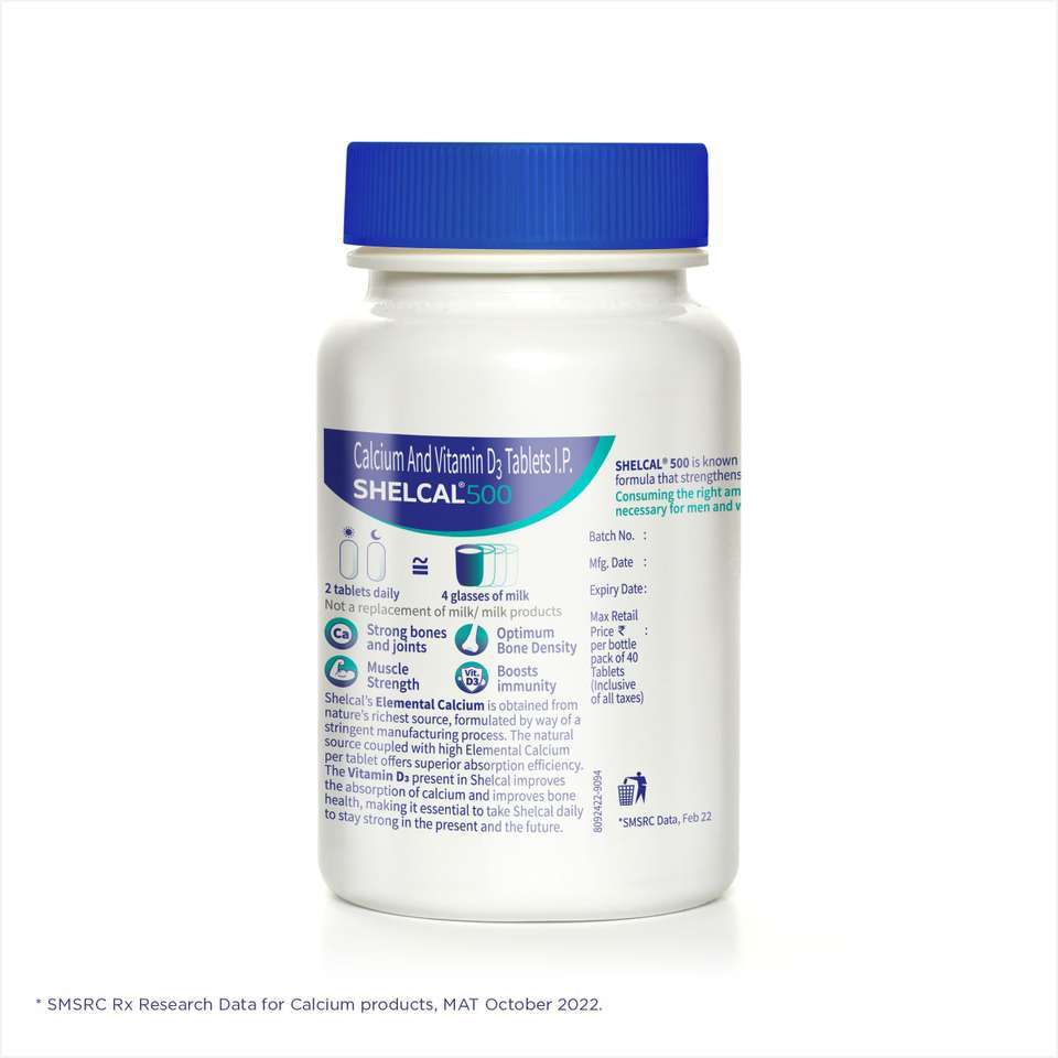 SHELCAL 500 Tablets Price in India - Buy SHELCAL 500 Tablets online at ...