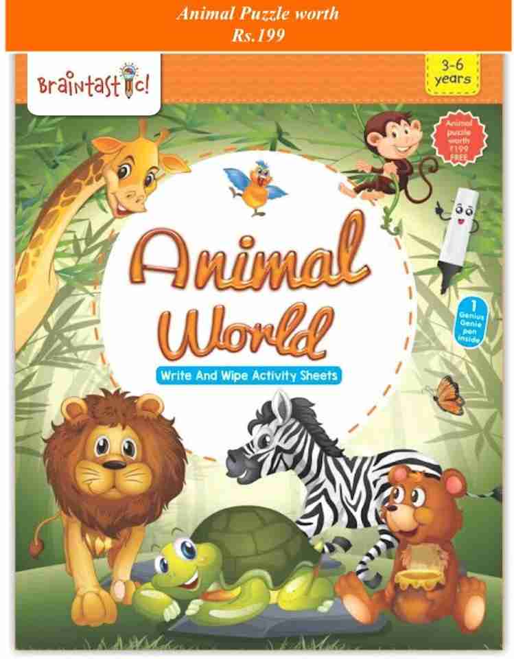 Braintastic Educational Game : Animal World / Kids Toys 12 pc Puzzle ...