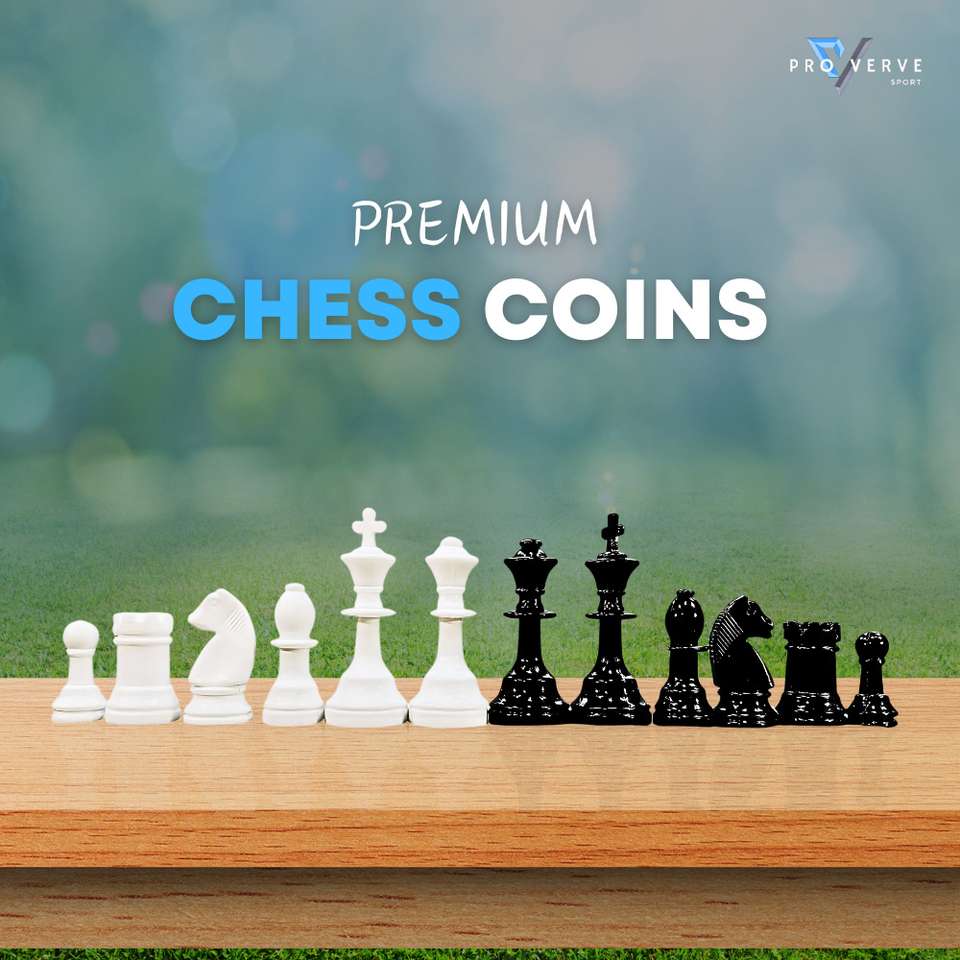 proverve Chess Coins Set of 32 Premium Crafted Chess Game Pawns for ...