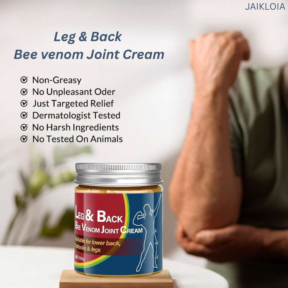 JAIKLOIA Lower Back Pain Relief Cream Bee Venom Night Comfort Balm ...