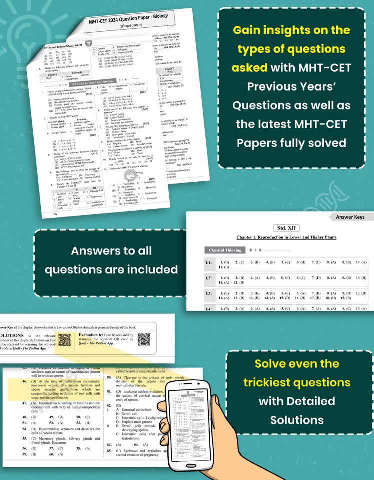 MHT-CET Triumph Biology Book 2025 | Includes all the chapters of Std ...