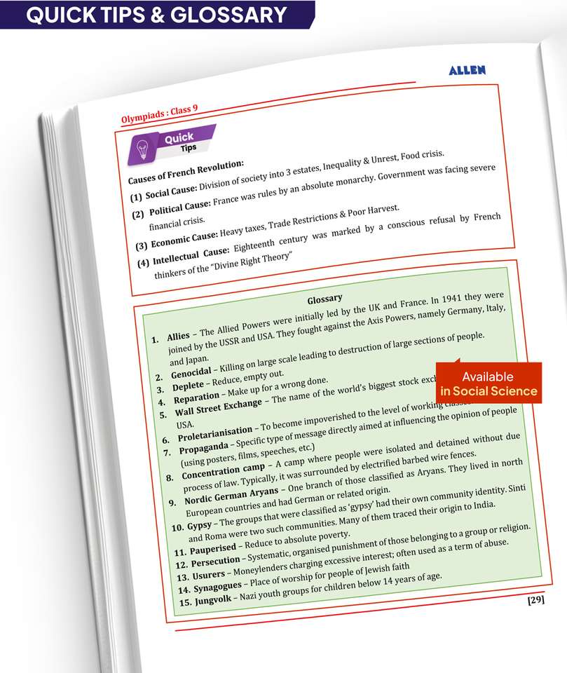 ALLEN Class 9 All-in-One Olympiad Study Material Package -9 Multicolor ...