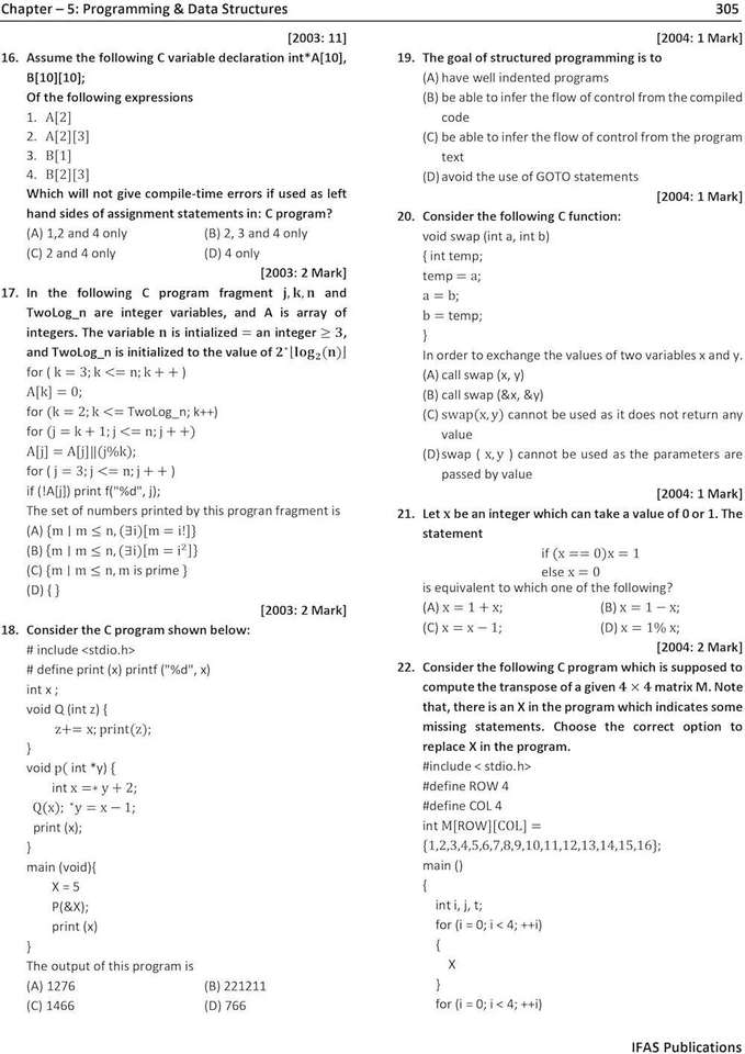 GATE 2026 Computer Science - Chapter-wise PYQ Solved Papers (1996–2025 ...