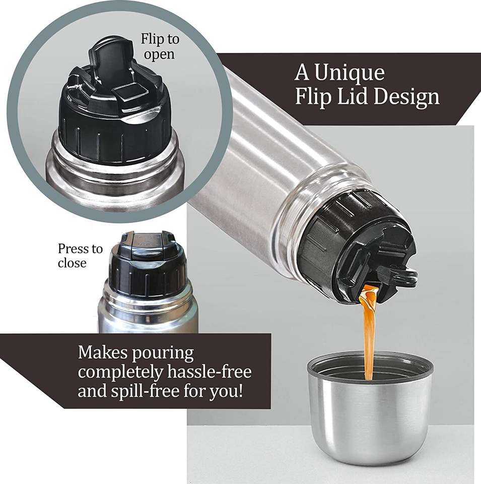 MILTON THERMOSTEEL FLIP LID BOTTLE CAP FITS AND STOPPER FITS IN 1000 ML ...