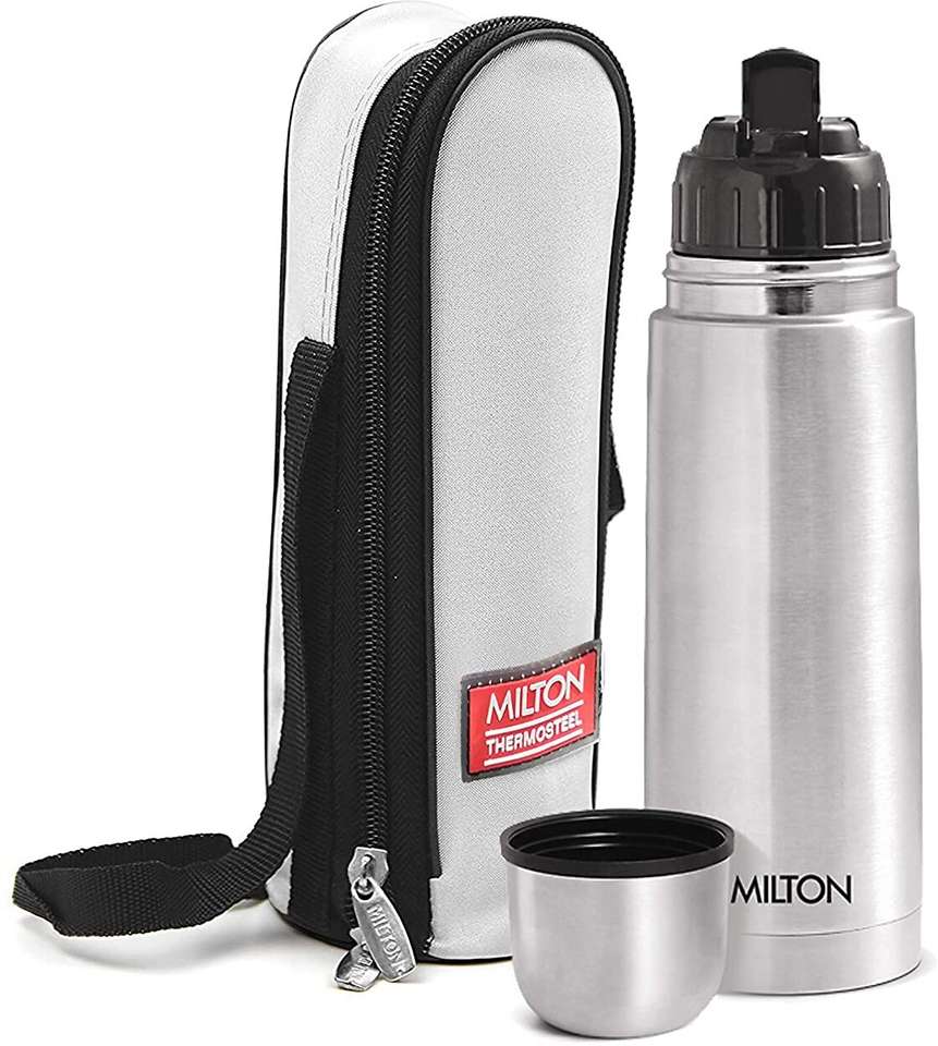 MILTON THERMOSTEEL FLIP LID BOTTLE CAP FITS AND STOPPER FITS IN 1000 ML ...