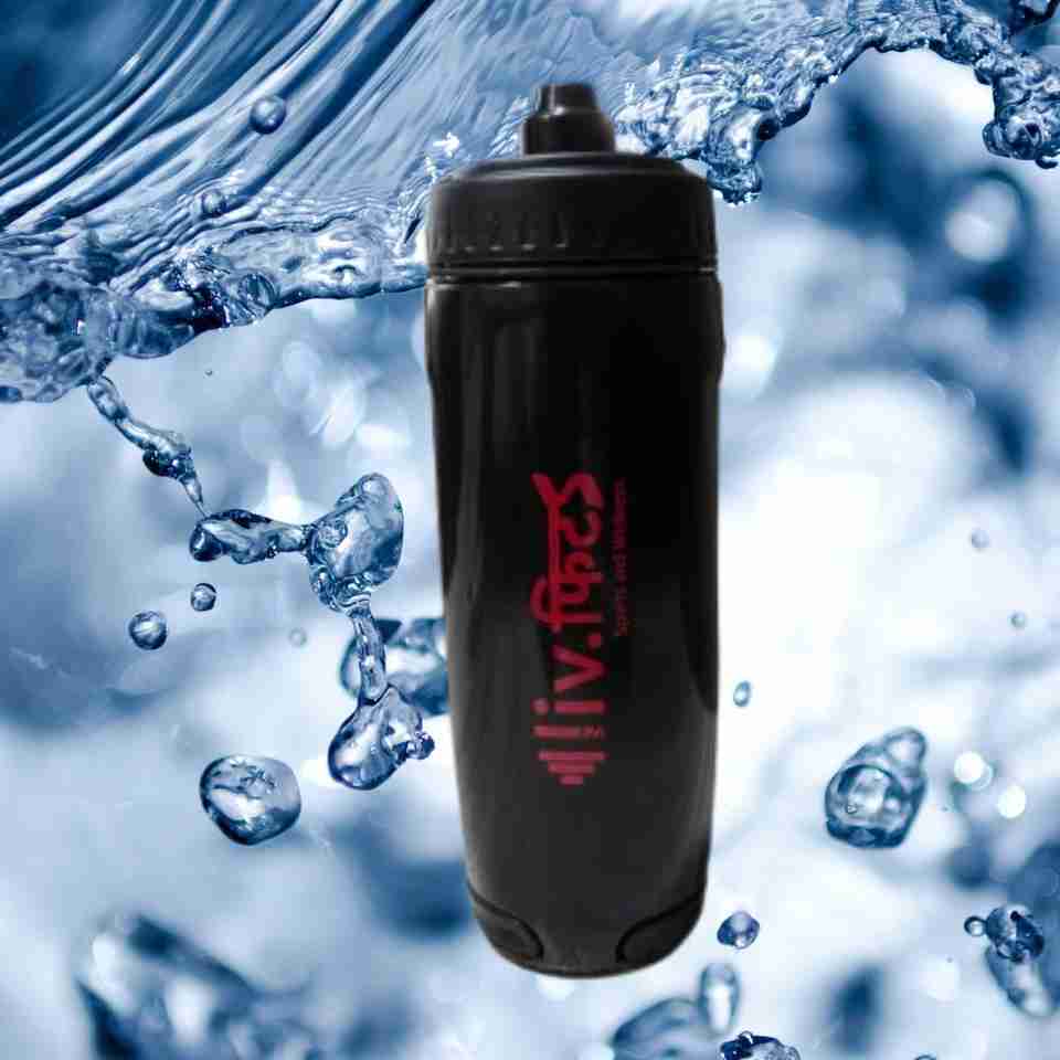 Livfit Lightweight Running Water Bottle with Elastic Hand Strap Leak ...