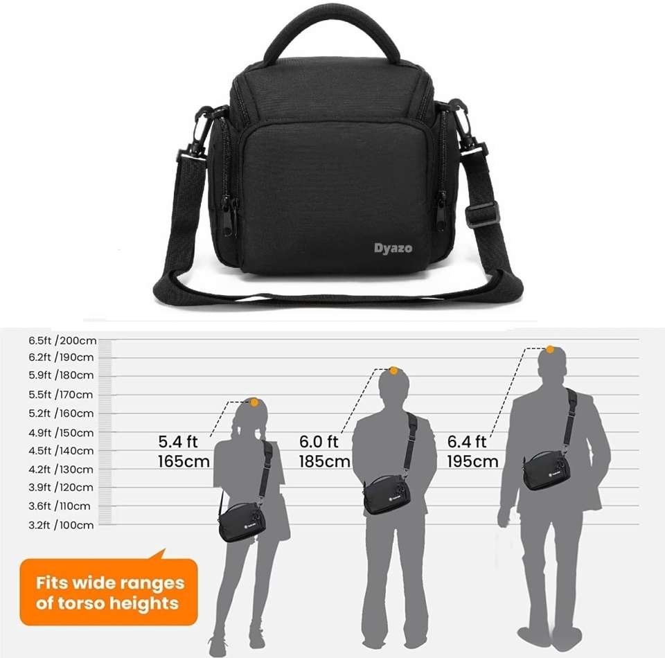 Dyazo Plus Camera Case Cover Shoulder Strap Space for Photography Lens ...