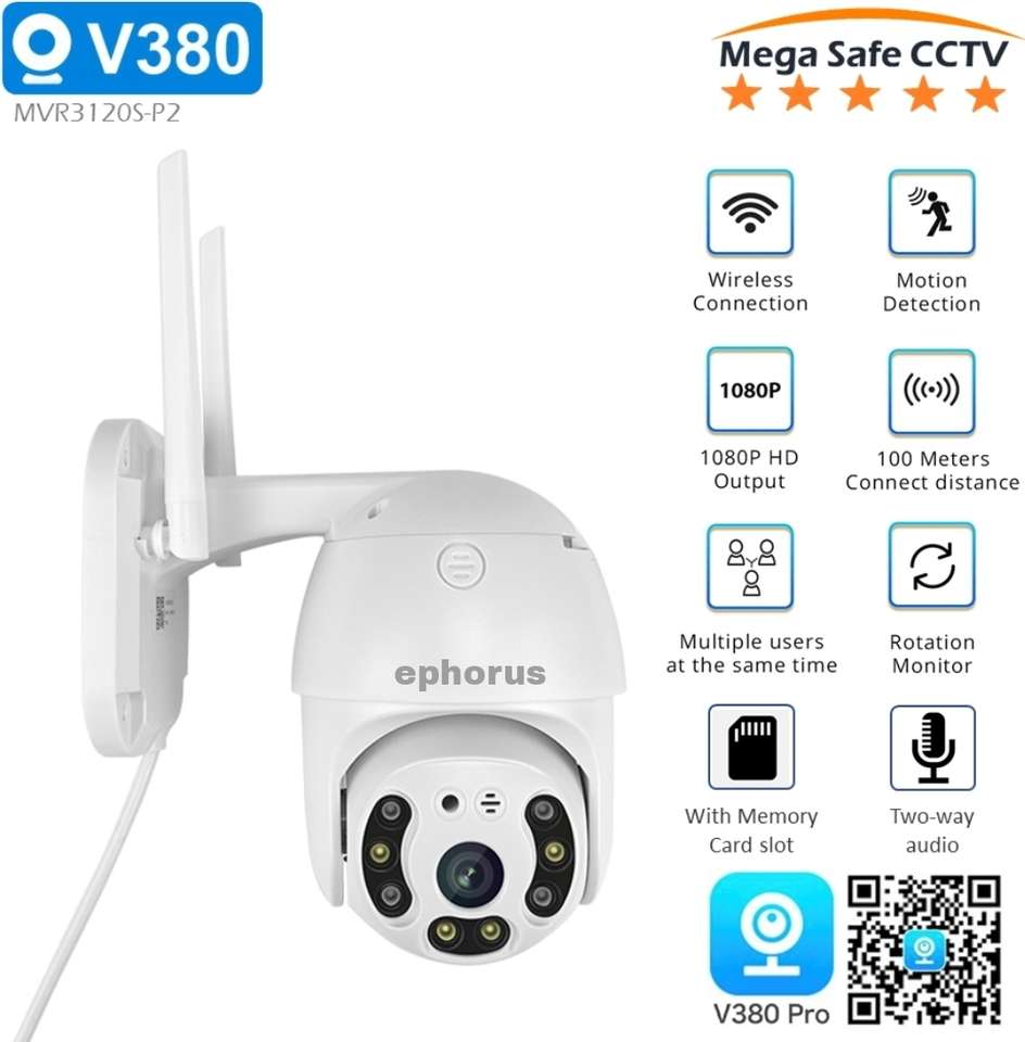 Flipkart.com | Buy ephorus V380 pro WiFi camera outdoor and indoor ...