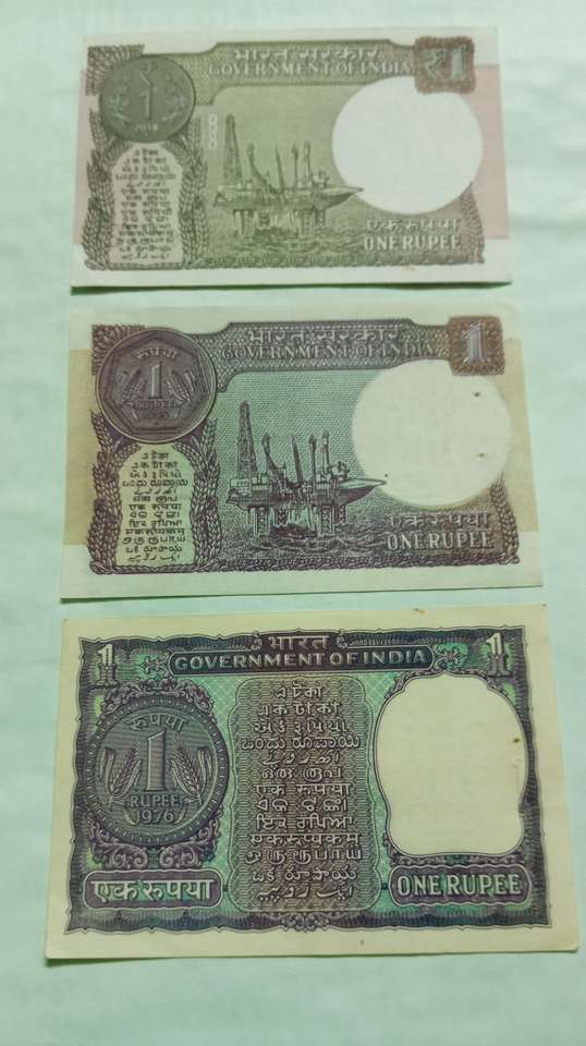Naaz Rare Collection Set of 3 UNC 1 Rupee Banknotes 2 Vintage 1 New 786 ...