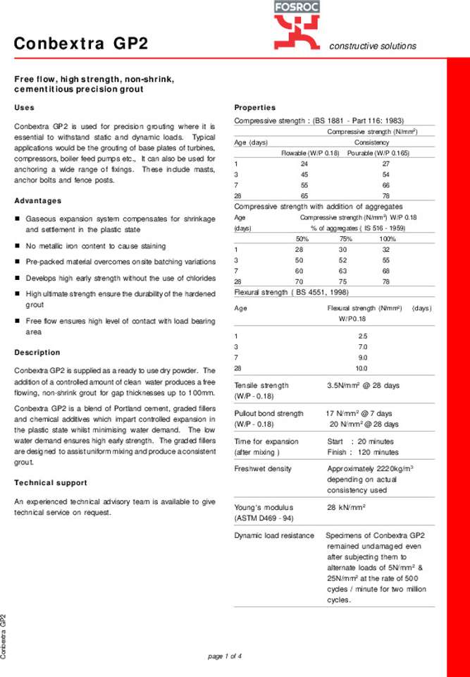 FOSROC CONBEXTRA GP2 Contact Cement Price in India - Buy FOSROC ...