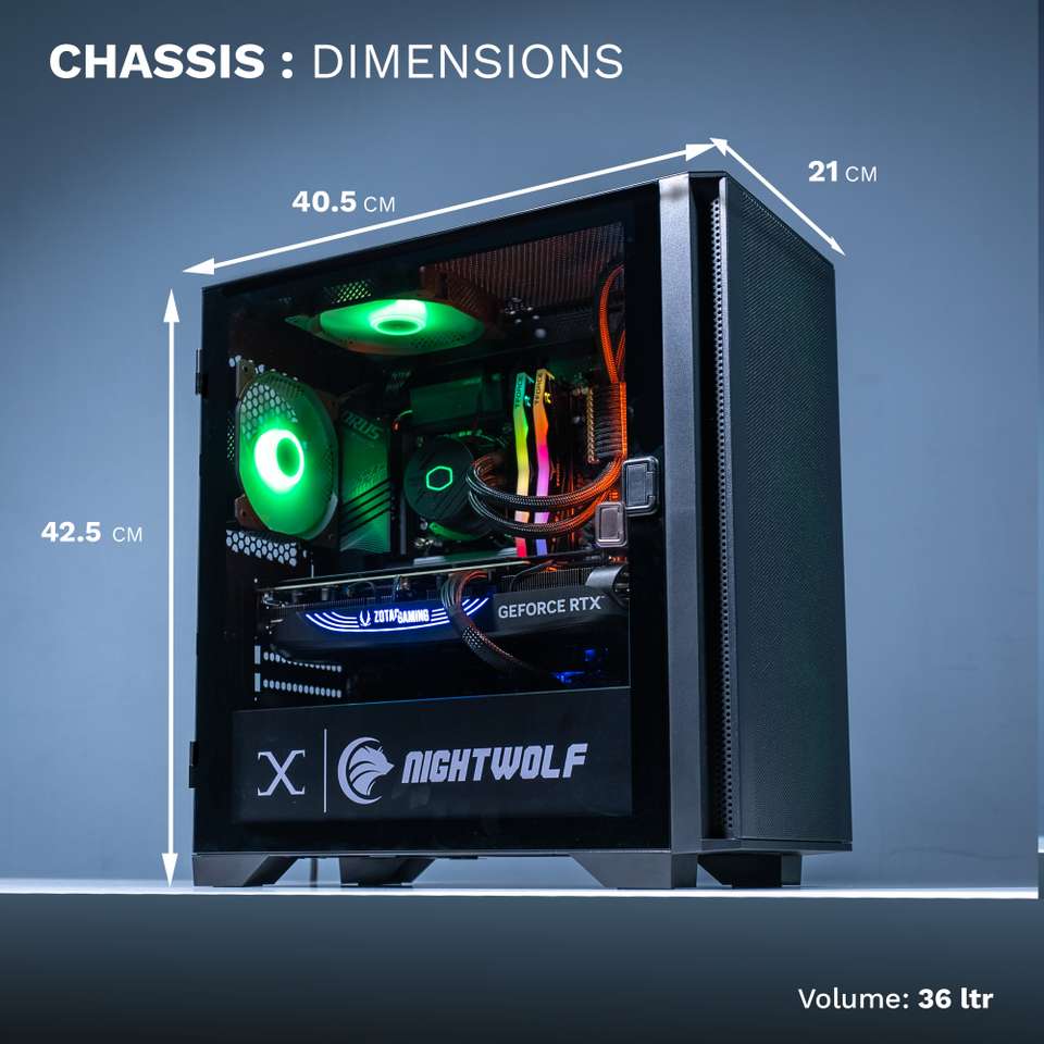 XRIG NIGHTWOLF PRO V4 14th Gen Intel Core i7 14700K 20 Cores (8P+12E ...