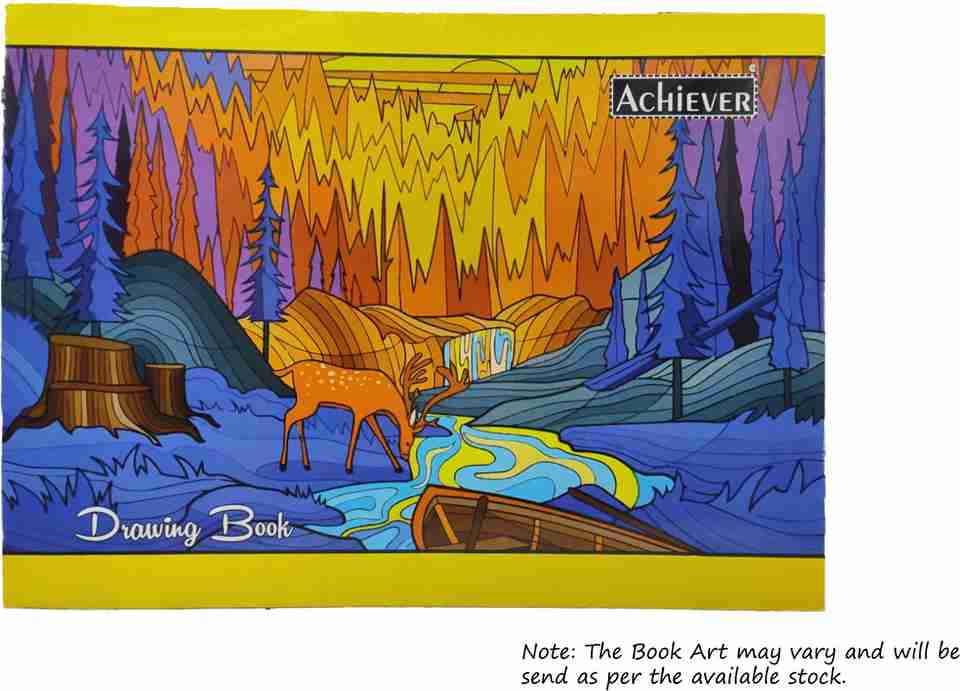 achiever Drawing Book Regular Notebook unruled 80 Pages Price in India ...