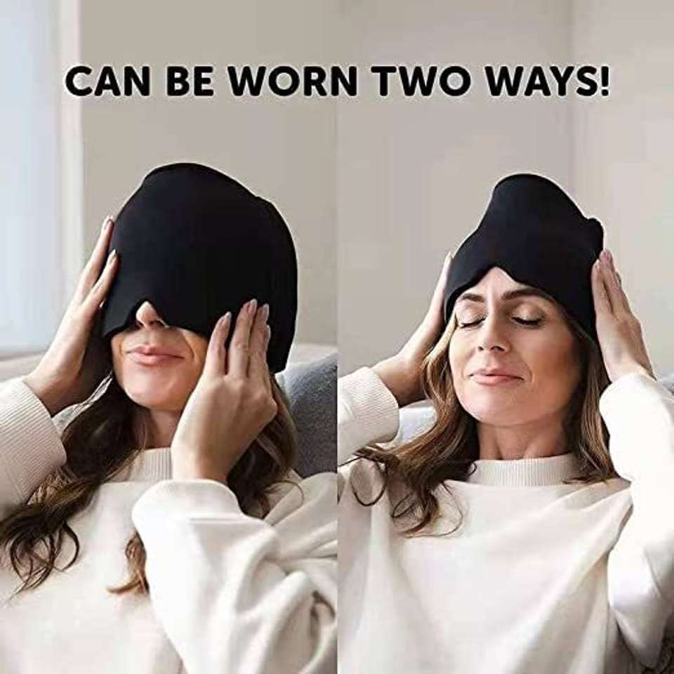 GIOGD Migraine Ice Head Wrap, Headache Relief Hat & Migraine Cap ...