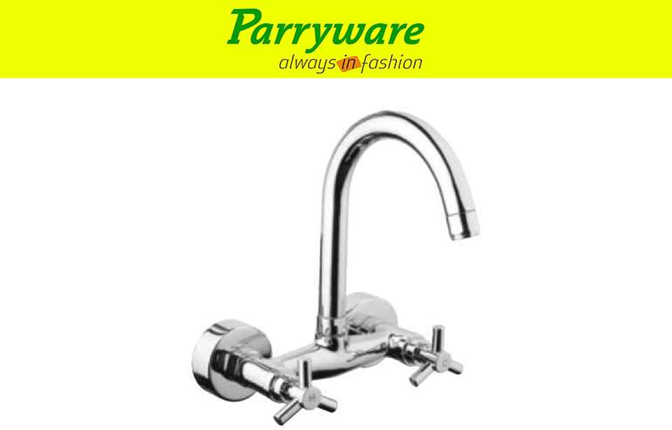 Parryware Trio Wall Mounted Sink mixer with Swivel Spout set of 3 pic ...