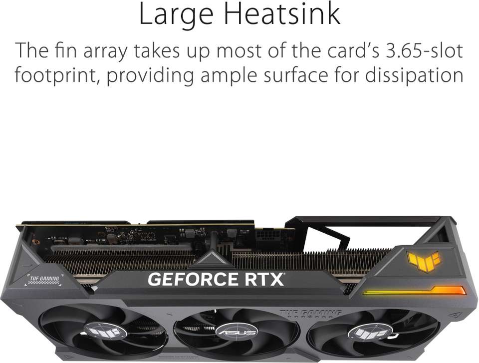 ASUS TUF Gaming GeForce RTX 4090 24GB GDDR6X OC Edition Gaming Graphics ...