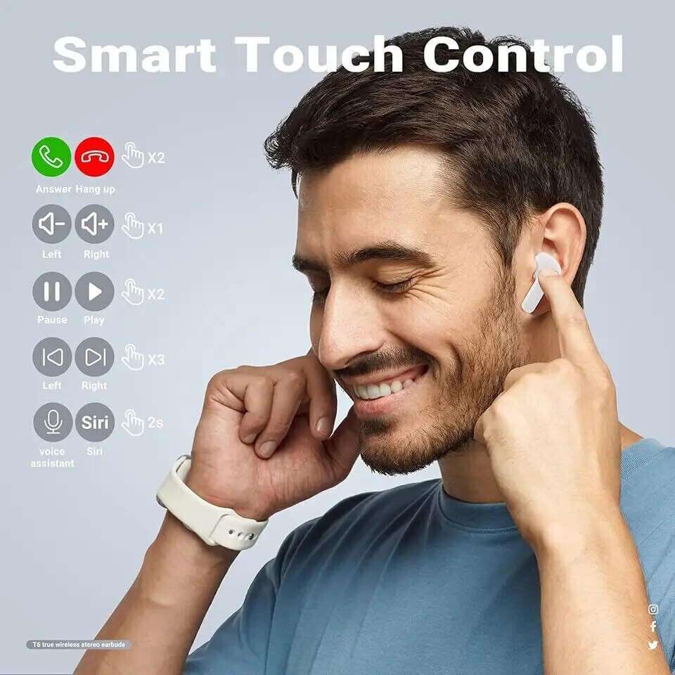 Thriftoria Exclusive TWS T2 Wireless Earbuds with 1500Mah Powerbank ...