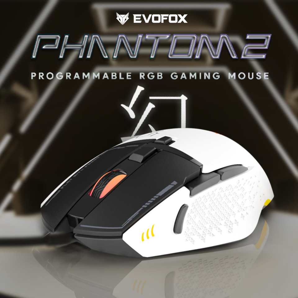 EVOFOX Phantom 2 Programmable Wired Ambidextrous Optical Gaming Mouse ...