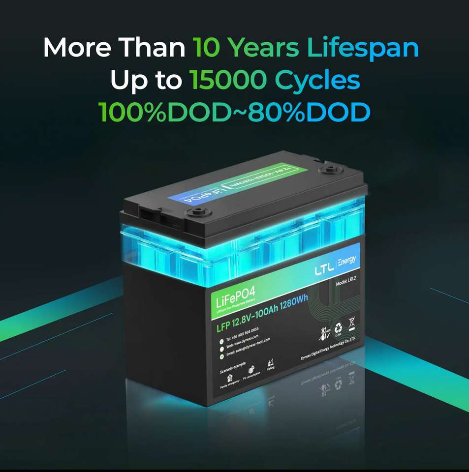 AXELIUM LTL 12V 100Ah LFP Battery Pack LTL 12 Volt 100Ah Lithium Ferro ...