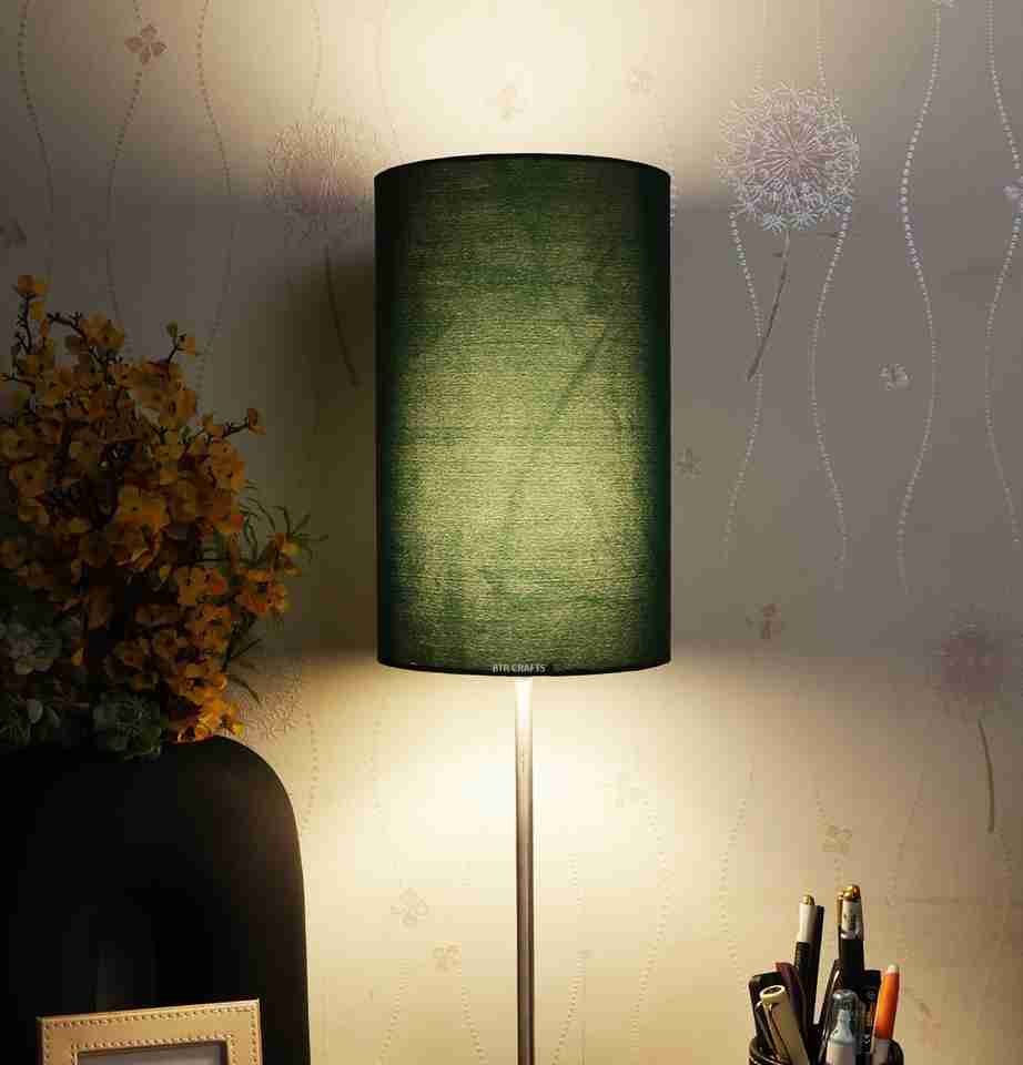 BTR Crafts 6" Inches Green Cylinder Table Lamps Lamp Shade Price in ...