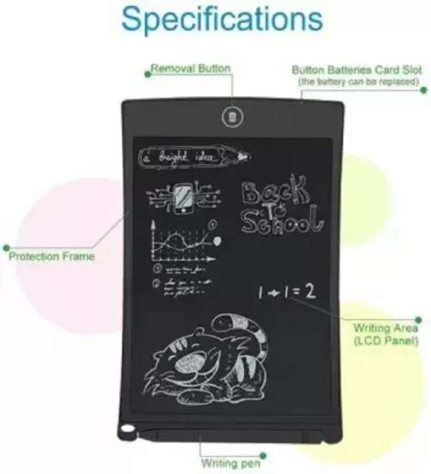 ALFONSIYAZ Magic Slate 15-inch LCD Writing Tablet with Stylus Pen, for ...