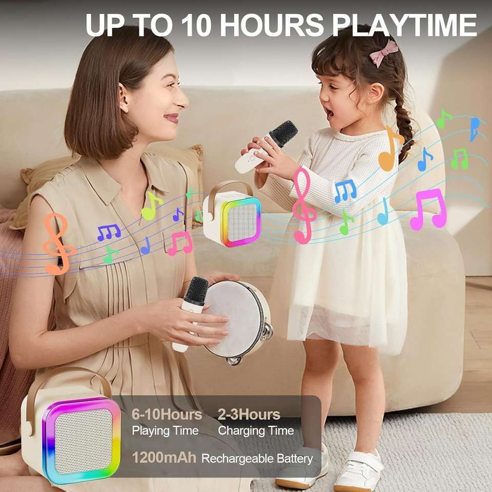 MOBONE ® K12 Karaoke Machine Wireless BT Karaoke Speaker System RGB ...