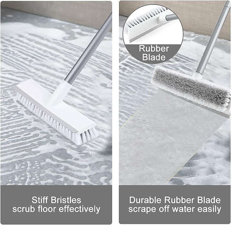 Nycus 2 in Single Pure Bathroom Clean Tool Microfibre Wet and Dry Brush ...