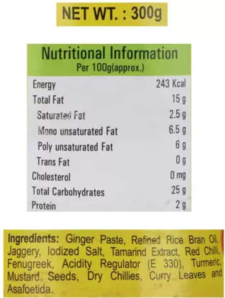 Priya GINGER PICKLE 600 GRAMS (300G*2) Ginger Pickle Price in India ...