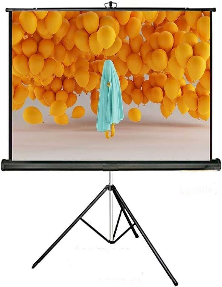 suvira Tripod Stand Projector Screen 5*7 Projector Screen (Width 210 cm ...
