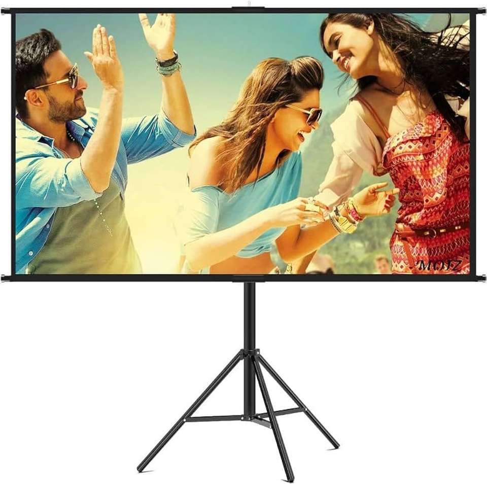 suvira Tripod Stand Projector Screen 5*7 Projector Screen (Width 210 cm ...