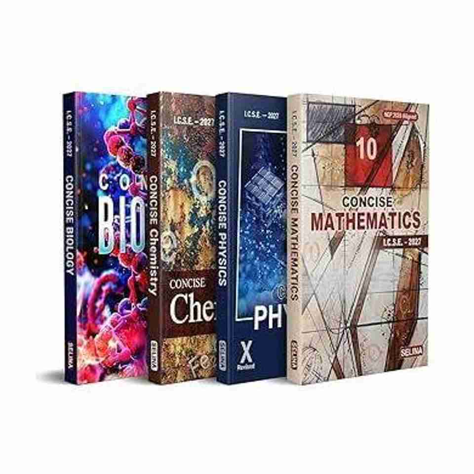 Selina Concise ICSE Class 10 Study Guide Set, Physics, Chemistry ...